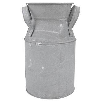 Yardwe Vintage Milchkanne - Rustikale Blumenvase Mit Griffen FüR Blumen Und Garten, Shabby Chic Deko, 11 x 18.5 cm