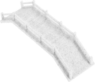 Amosfun Miniatur Modellbrücke aus Kunststoff Traditionelle Chinesische Bonsai Gartenbrücke mit Detailreicher Gestaltung Dekoratives Mikro Landschaftselement f