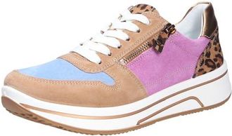 Ara Femme Sapporo Basket, Biscuit Azzuro Whisky Naturel orchidée, 37.5 EU Large