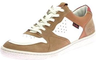 Kickers Sackers, Baskets Basses Homme, Camel Blanc Casse Rouge, 41