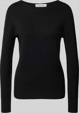 Christian Berg Regular Fit Strickpullover aus Viskose-Mix mit U-Boot-Ausschnitt