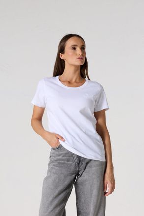 Jott T-shirt &agrave; col rond femme en coton Blanc Angel 2.0 - Taille XS