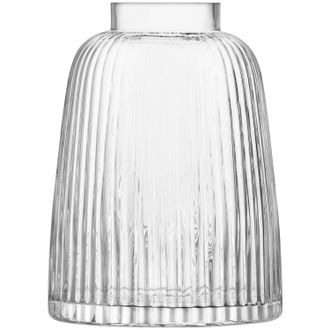 LSA International Pleat Vase, Glass, Clear, H&ouml;he 26 cm