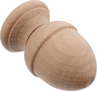 Cabilock MUCKLILY Dekorative Holzspitzen Holz Abschlusskappen 6X10cm aus Unbehandeltem Holz f&uuml;r Treppen Bettpfosten und Fahnenmasten Handgeschnitzt Naturbelass