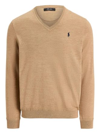 Ralph Lauren pull à col v - Tons neutres