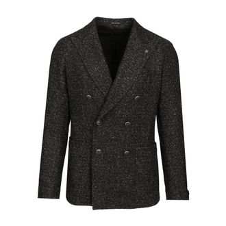 Tagliatore Montecarlo Zweireihiger Blazer - - Jackets - Herren - Schwarzk - L