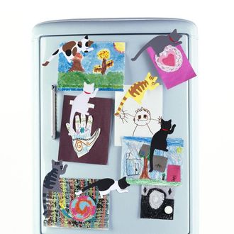 NUOBESTY Magnetischer Katzenhaken K&uuml;hlschrankaufkleber Spurlos Entfernbar Magnetmaterial Langlebig Dekorativer Magnethaken f&uuml;r K&uuml;hlschrank Whiteboard und Schr&auml;