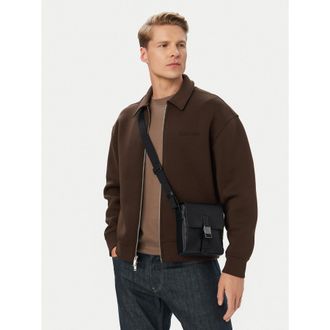 Calvin Klein Umh&auml;ngetasche Calvin Klein Emblem Hw Flap Reporter LV04D3506G Schwarz