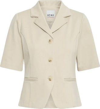Ichi Ichi, Femme, Vestes, Beige, Taille: 44 FR Ihkate Veste Blazer Oversize
