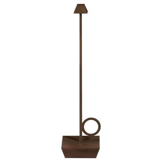 Broggi Bugia tragbare Tischlampe Corten