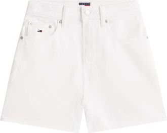 Tommy Jeans Damen, Shorts, Wei&szlig;, W27Gr&ouml;&szlig;e