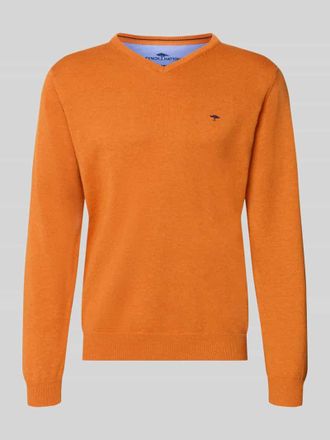 Fynch-Hatton Strickpullover mit Label-Strickerei