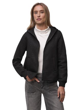 Street One Glitzernde Sweatjacke Black 34