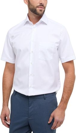 Eterna Modern Fit Hemd Halbarm New Kent Kragen Blickdicht weiÃ Größe 42