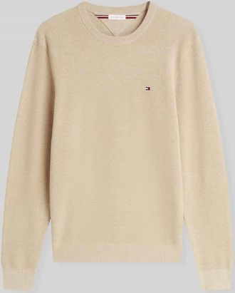 Tommy Hilfiger Regular Fit Strickpullover aus reiner Baumwolle