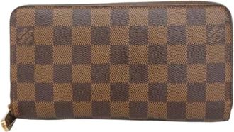Louis Vuitton unisex, Pre-owned, Brun, Taille: ONE Size Portefeuille en tissu Pre-owned