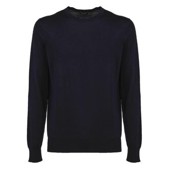 Ermenegildo Zegna Homme, Pulls, Bleu, Taille: 2XL Pull Bleu en Cachemire et Soie Fabriqu&eacute; en Italie