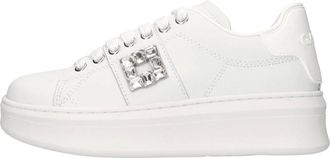 Ga&euml;lle Paris Femme, Chaussures, Blanc, Taille: 40 EU Addict Baskets