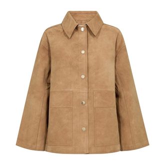 Mos Mosh MOS Mosh, Femme, Vestes, Brun, Taille: 42 FR Leather Vestes