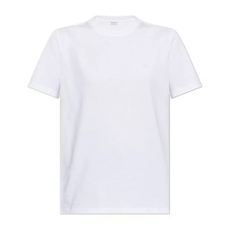 Balmain Baumwoll-T-Shirt mit Logo - - Tops - Damen - Wei&szlig; - M