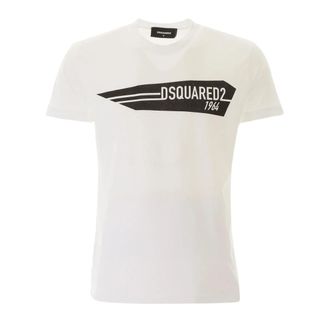 Dsquared2 Wei&szlig;es T-shirt Mit 1964-logo