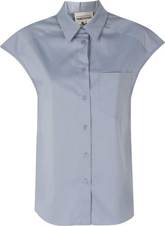 Semicouture Femme, Blouses et Chemises, Bleu, Taille: 40 FR Lottie Shirt
