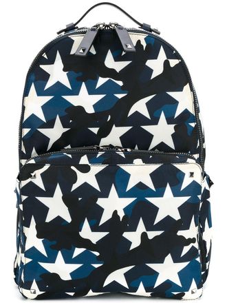 Valentino Garavani sac à dos Rockstud Camustars - Bleu