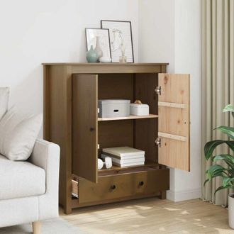 vidaXL Vidaxl - Buffet Marron miel 83x41,5x100 cm Bois massif de pin