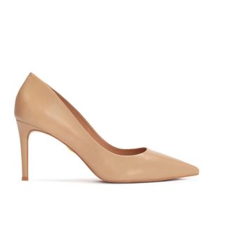 Kazar Hellbraune Lederschuhe mit schmalem Absatz - - Shoes - Damen - Braun - 38 EU