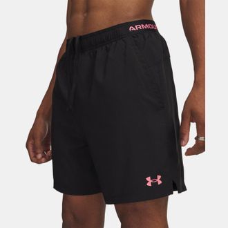 Under Armour Vanish Webstoff DC 20 cm Shorts f&uuml;r Herren Ultimate Schwarz / Bittersweet Rosa / Ultimate Schwarz XXL