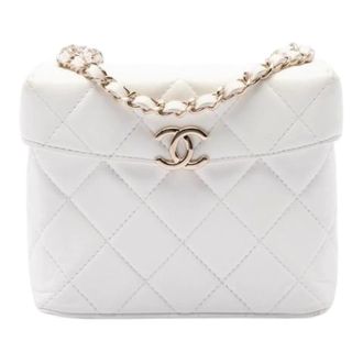 Chanel Sac bandouli&egrave;re Mini Flap Pre-owned - Femme - Pre-owned - Blanc - Taille: ONE Size