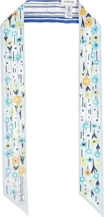 Lanvin Femme, Accessoires, Bleu, Taille: ONE Size Foulard en soie
