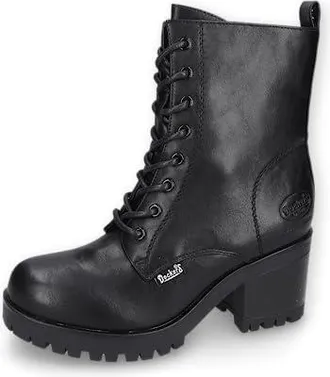Dockers by Gerli Femme Bottes à Lacets, Dame Bottines,Bottes à Lacets,Demi-Bottes,laçage,Schwarz/Dunkelgrau,40 EU / 6.5 UK
