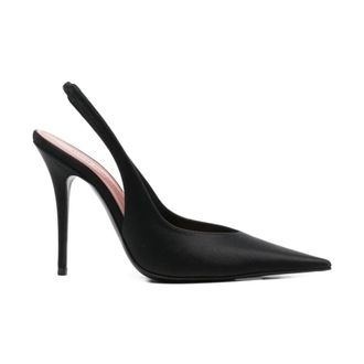 Amina Muaddi Anok Slingback Pumps - - Shoes - Damen - Schwarzk - 37 EU
