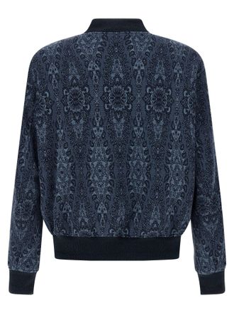 Etro Jacquard Bomber Jacket - blue