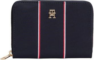 Tommy Hilfiger Th Icon Med Za Nylon Aw0aw17953, Portefeuille zippé Femme, Blue (Blue Corp), Taille Unique