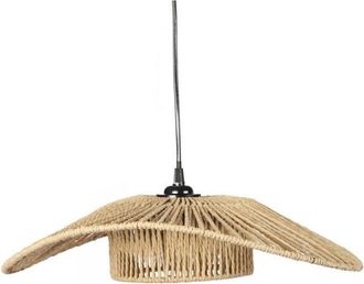 AC-D&eacute;co Ac-deco - Suspension luminaire Victoria en corde tress&eacute;e - d 45 x h 11 cm - Livraison gratuite