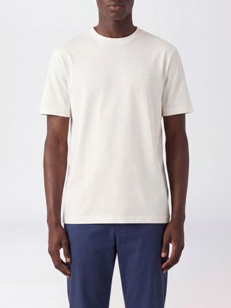 HUGO BOSS Herren-T-Shirt aus Baumwolle mit Rundhalsausschnitt und Logo-Stickerei