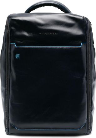 Piquadro Rucksack aus Leder - Blau