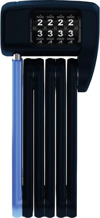ABUS Faltschloss Bordo Lite 6055C - mit Zahlencode - Extra-leichtes Zahlenschloss aus Spezialstahl - ABUS-Sicherheitslevel 7 - 60 cm - Schwarz/Blau