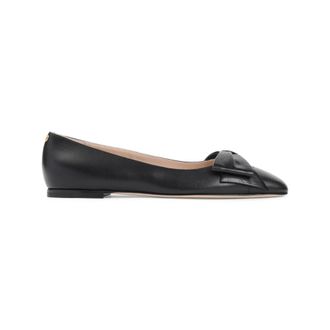 Valentino Garavani Schwarze Lederballerinas f&uuml;r Frauen - - Shoes - Damen - Schwarzk - 40 EU