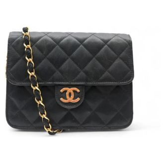 Chanel Crossbody Bags - CHANEL MINI QUADRATISCHER LOGO CC SATIN GEPOLSTERT - Gr. unisize - in Schwarz - f&uuml;r Damen