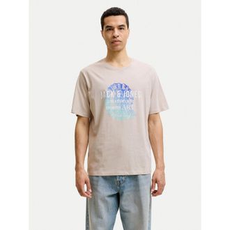 Jack & Jones Jack & Jones T-Shirt Gradient Print 12288094 Hellbeige Regular Fit