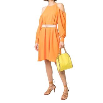 Stella McCartney Womens Orange Viscose Casual Dress