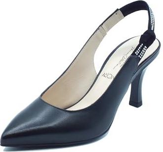 Nero Giardini NeroGiardini E218341DE Nappa Pand. Noir D&eacute;colt&eacute; &eacute;l&eacute;gant ouvert pour femme en cuir, Noir, 37 EU