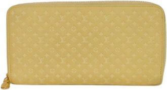 Louis Vuitton unisex, Pre-owned, Jaune, Taille: ONE Size Portefeuille en toile Pre-owned
