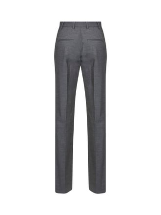 Giuseppe Di Morabito Womens Straight-Leg Tailored Trousers Dark Grey Virgin Wool