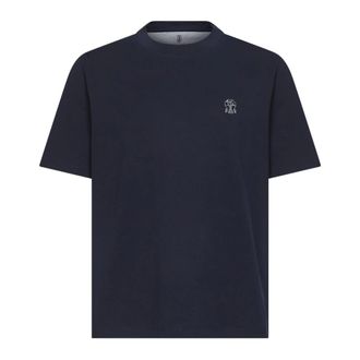 Brunello Cucinelli Herren, Oberteile, Blau, SGr&ouml;&szlig;e