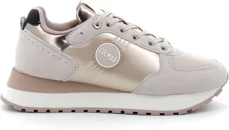 Colmar Femme, Chaussures, Beige, Taille: 36 EU Baskets authentiques Travis à semelle épaisse nude