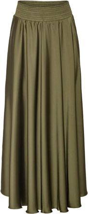 Karmamia Femme, Jupes, Vert, Taille: ONE Size Jupe en satin floral Savannah Olive
